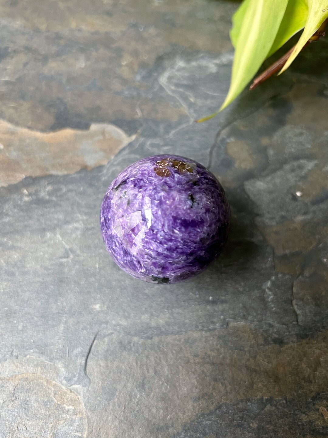Charoite Sphere- High Quality Stone, Beautiful Purple Color - Etsy