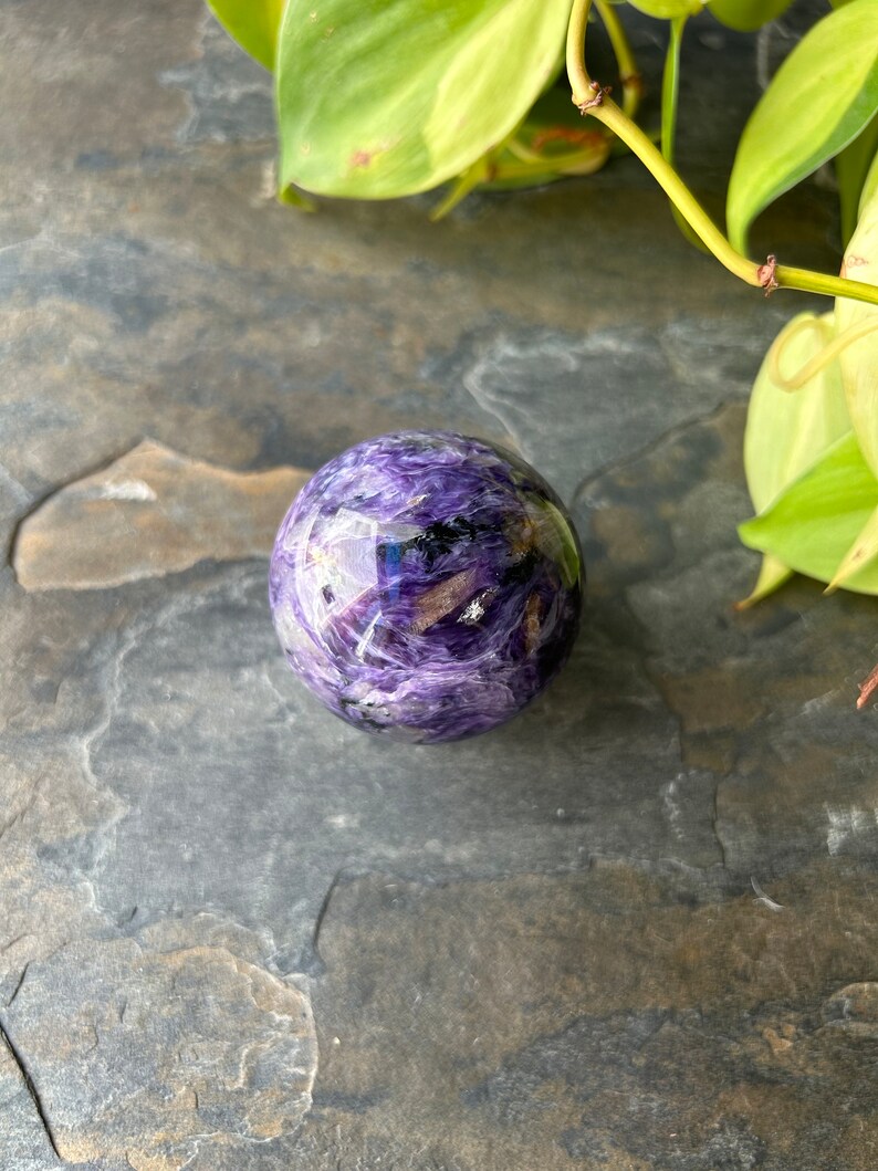 Rare Charoite Sphere- High Quality, Beautiful Color! - Etsy