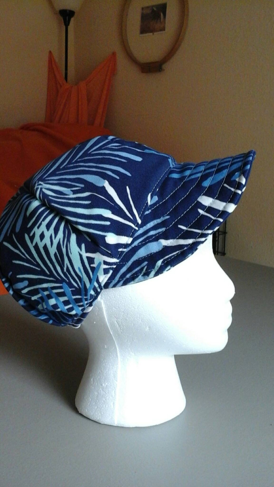 Popular Version of the Bakers Cap in Rain Forest Blues,a Cotton Bakers ...