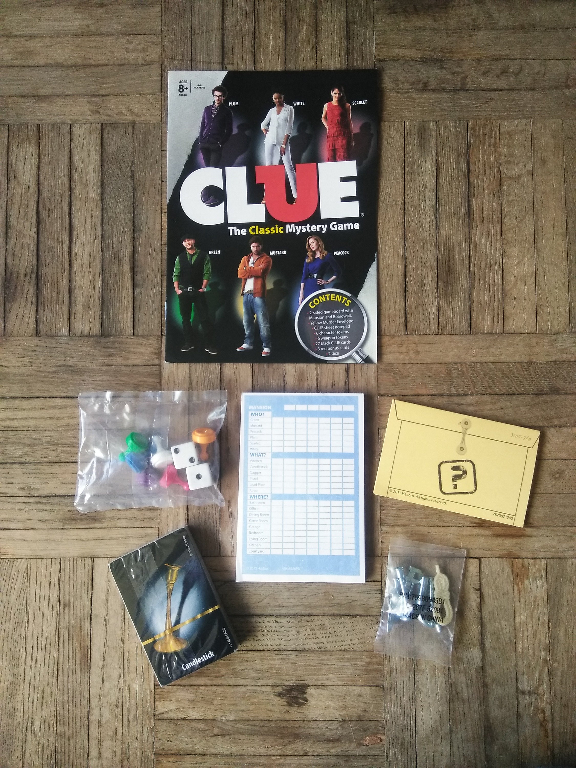 Rope Board Game Clue Cards