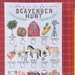 Printable Farm Scavenger Hunt for Kids Watercolor Full Color for Field ...
