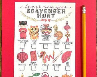 Chinese New Year Scavenger Hunt - Etsy