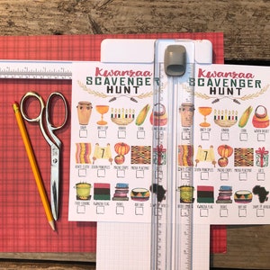 Printable Kwanzaa Scavenger Hunt for Kids Watercolor Holiday I Spy ...