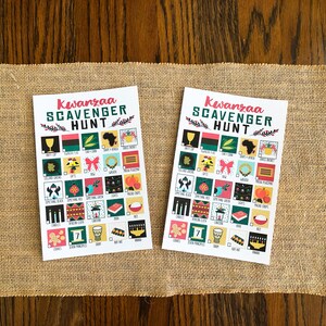 Printable Kwanzaa Scavenger Hunt for Kids Family Activity Game Sheet ...
