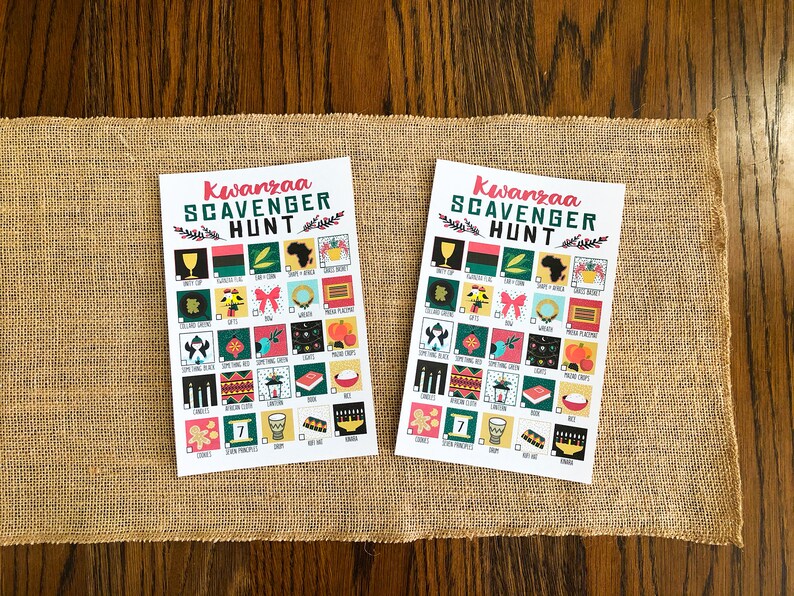 Printable Kwanzaa Scavenger Hunt for Kids Family Activity Game - Etsy