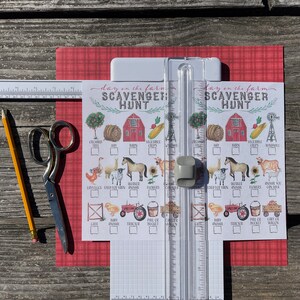Printable Farm Scavenger Hunt for Kids Watercolor Full Color for Field ...