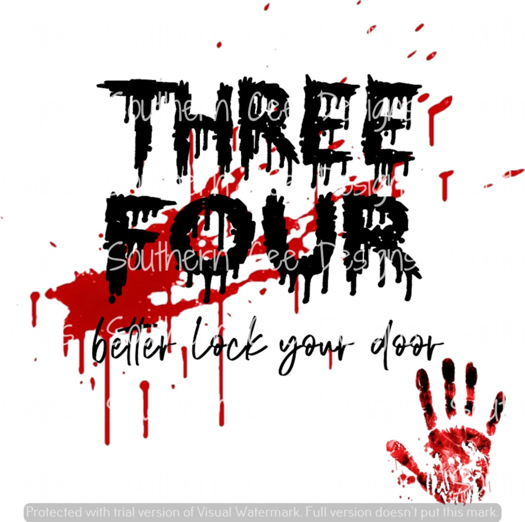 Three Four Better Lock Your Door - Etsy