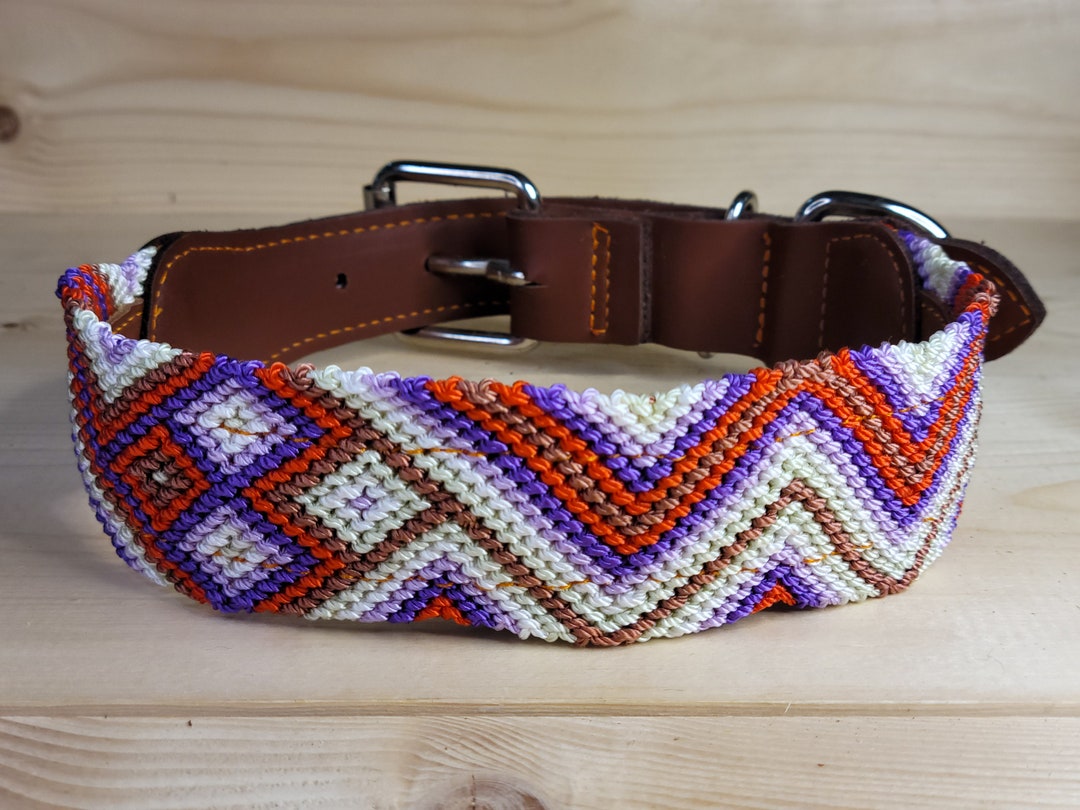 Large Dog Collar | Mexican Dog Collar | Fiesta Collar | Woven Nylon ...