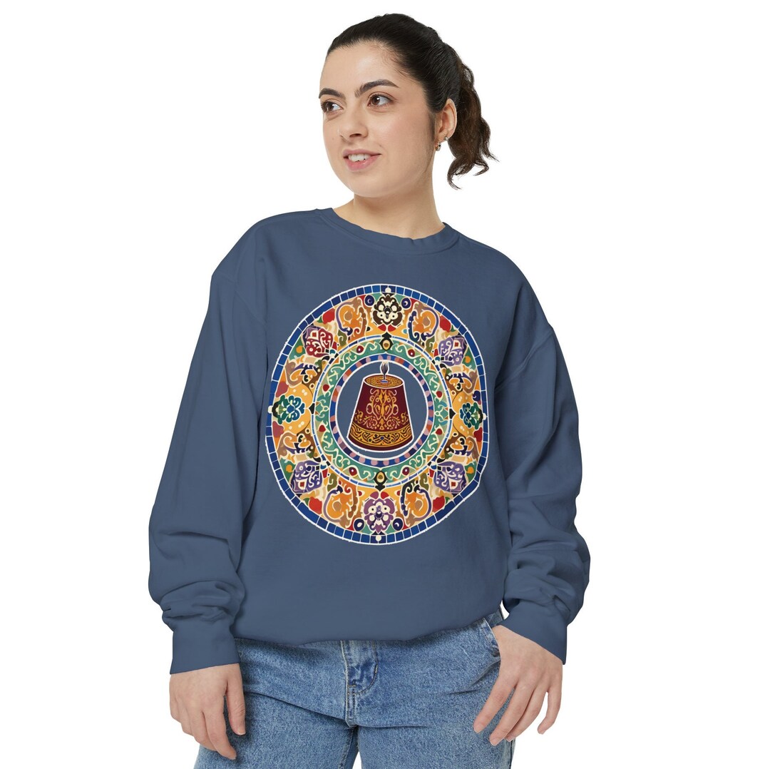 GIFT for Ladies Moroccan Mosaic Sweatshirt Zellige Style - Etsy