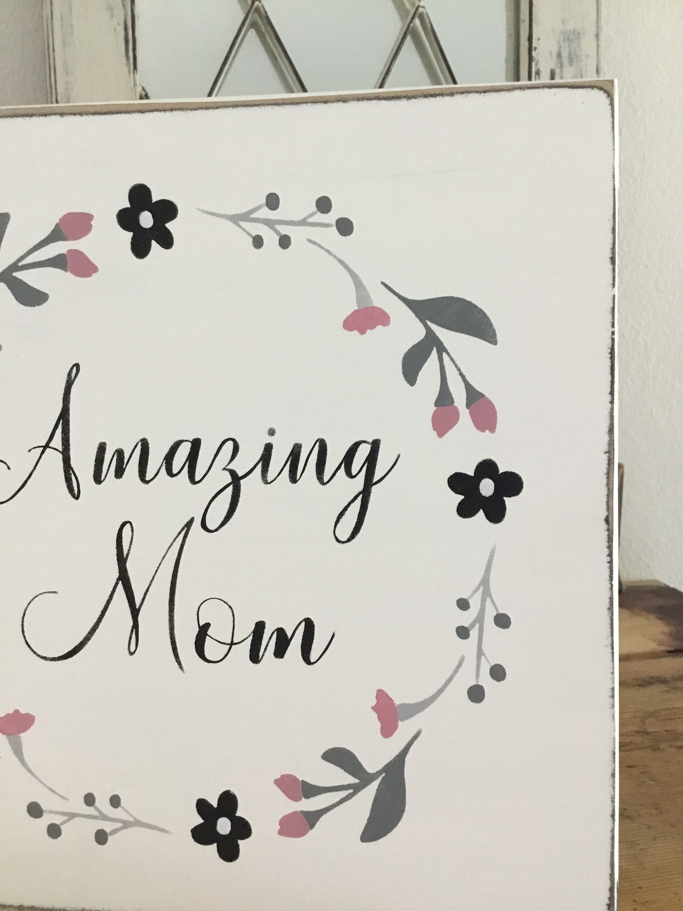 Amazing Mom Sign Best Mom Sign Mother Sign 1 Mom Sign | Etsy