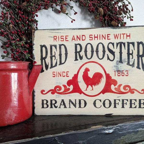 Primitive Rooster - Etsy