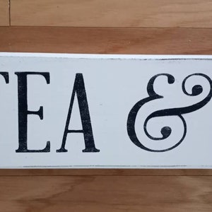 Tea & Honey Sign, Coffee Bar Sign, Kitchen Decor Sign, Cup of Tea Sign ...