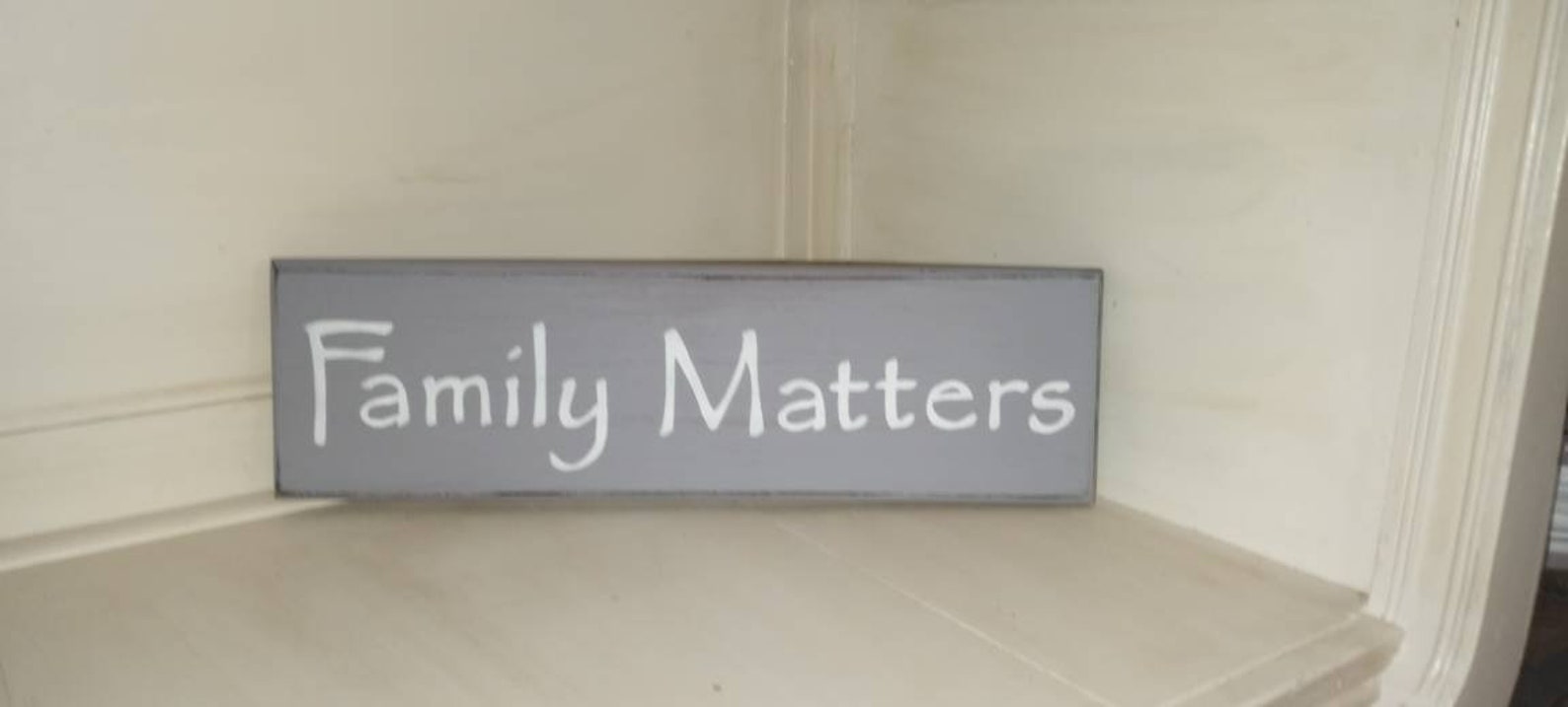 Family Matters Sign Home Sign Grandparent Sign Family Sign | Etsy