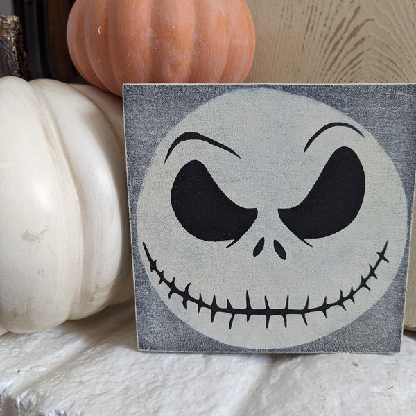 Jack Skellington Wood Art - Etsy