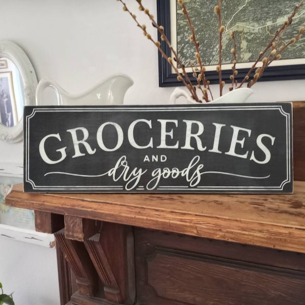 Groceries Sign - Etsy