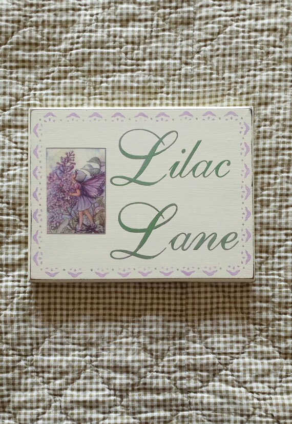 Wall Hangings Wall Décor Lilac Cottage Sign Fairy Sign Cottage Sign ...