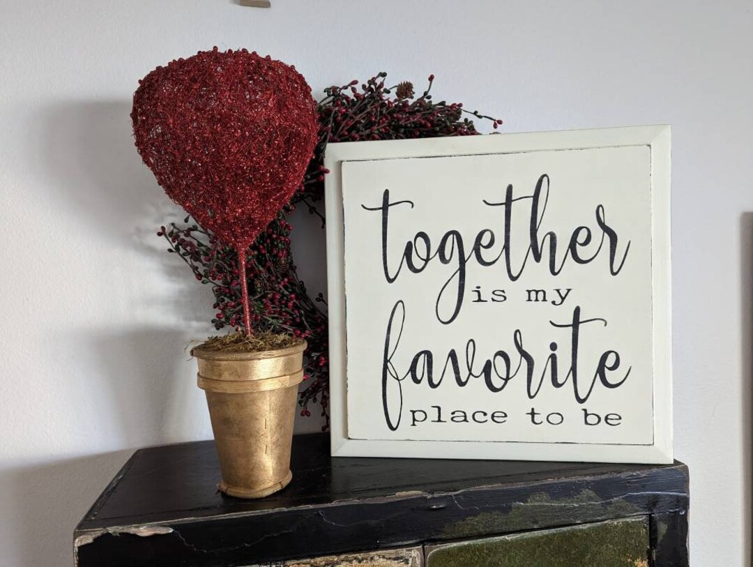 Juntos es mi lugar favorito para ser signo signo de regalo - Etsy España