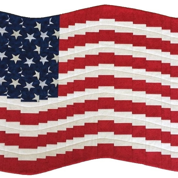 American Flag Quilt - Etsy