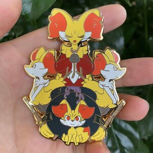 Fennekin Line Pin - Etsy