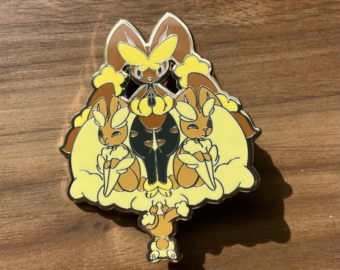 3inch Lopunny Evolution Line Pin - Etsy