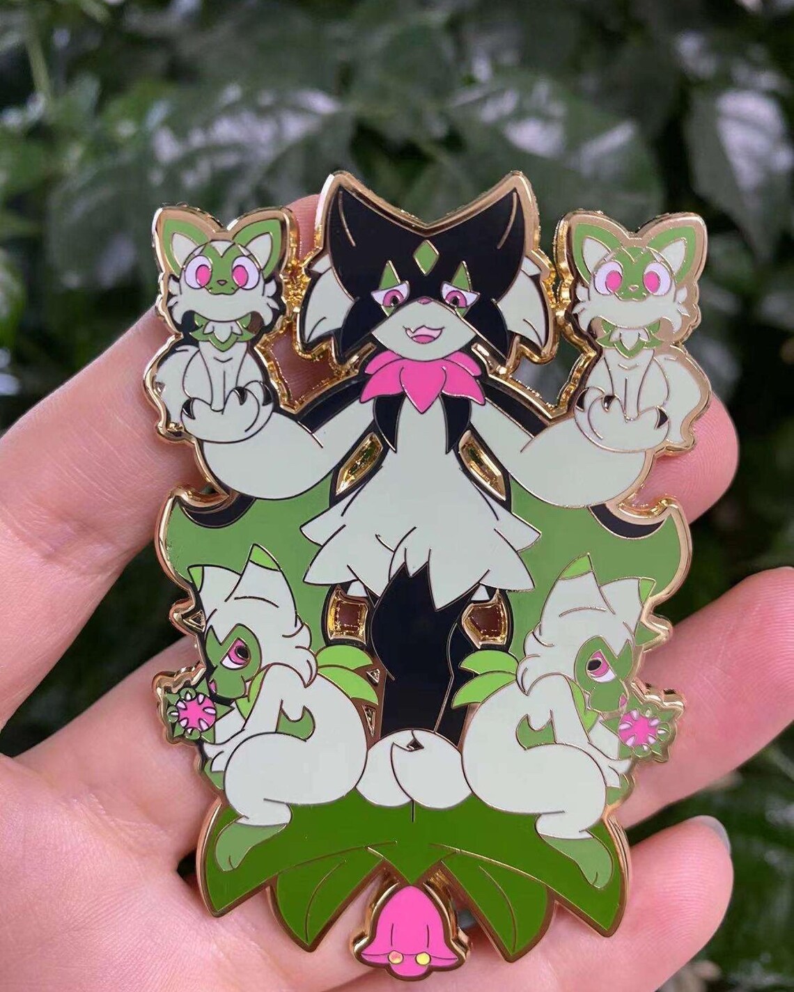 Sprigatito Evolution Line Pin - Etsy