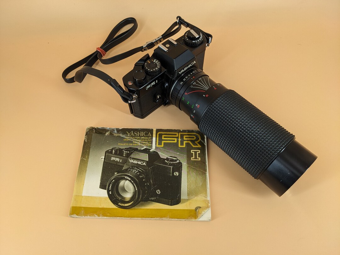 YASHICA FR I 35mm Film SLR Camera With Manual and 60 to 300mm F4 Zoom ...