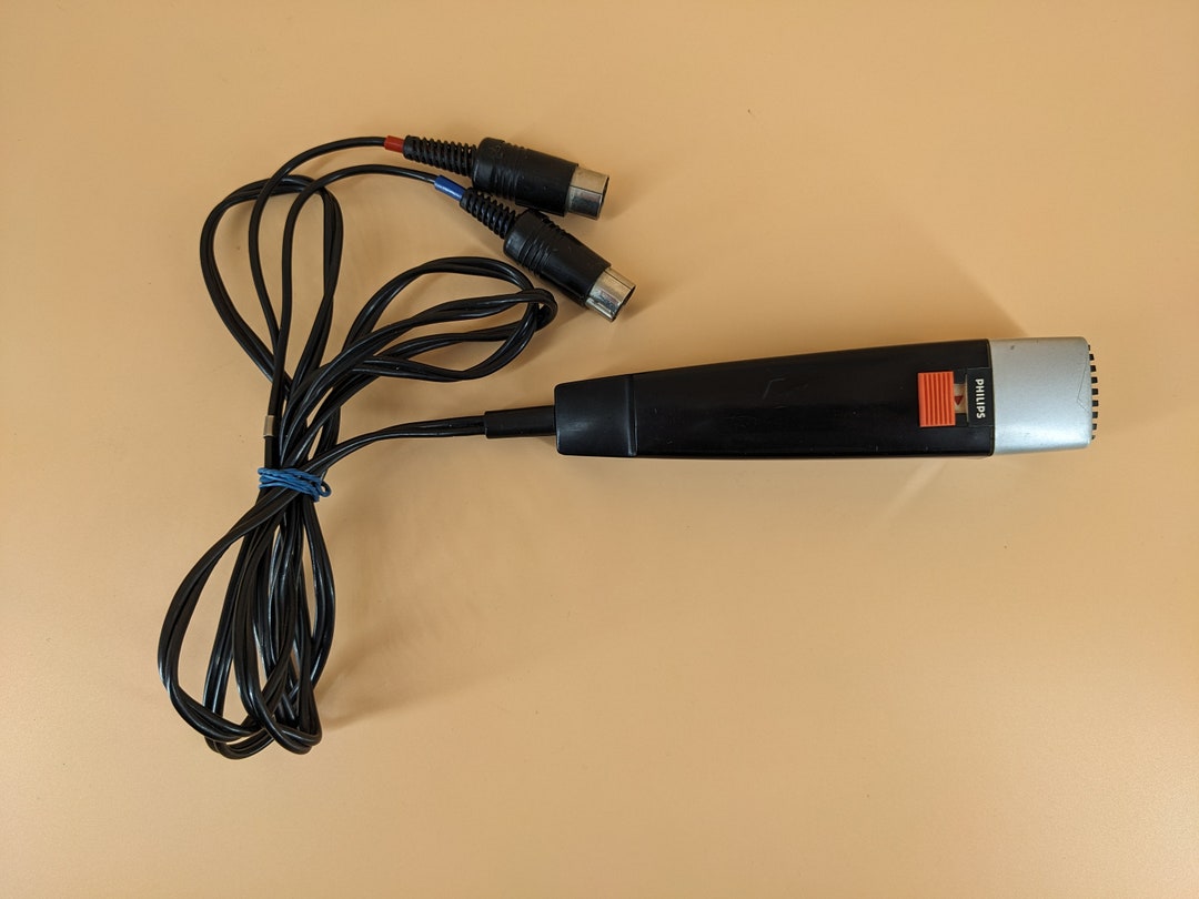 Vintage Philips Microphone 1970s Dynamic Cardioid 3 Pin and 5 Pin DIN ...