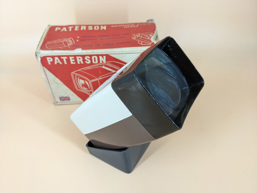 Vintage Paterson Majorview 6x6 and 35mm Illuminated Slide Viewer Boxed ...