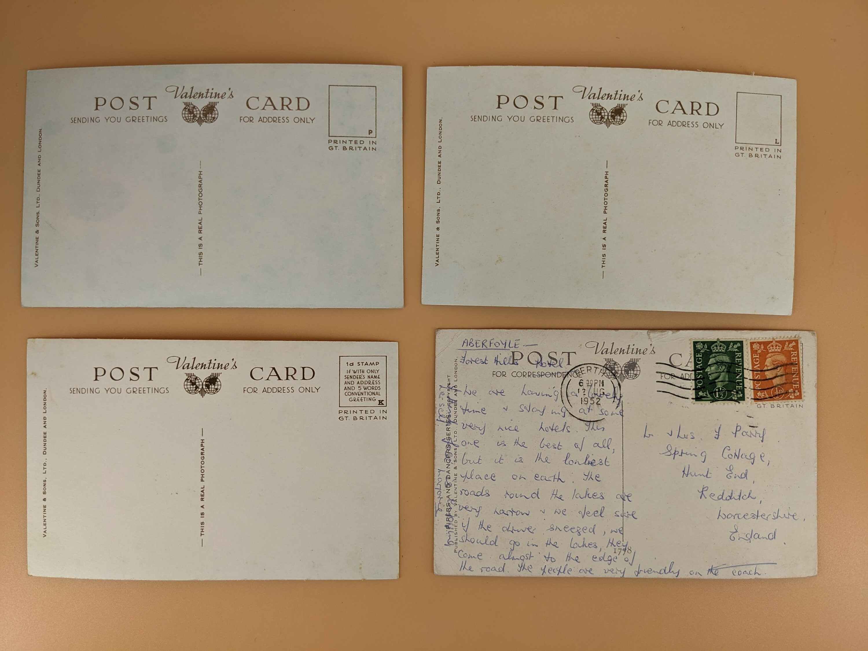 16 X Vintage Postcards Scotland 1950s - Etsy