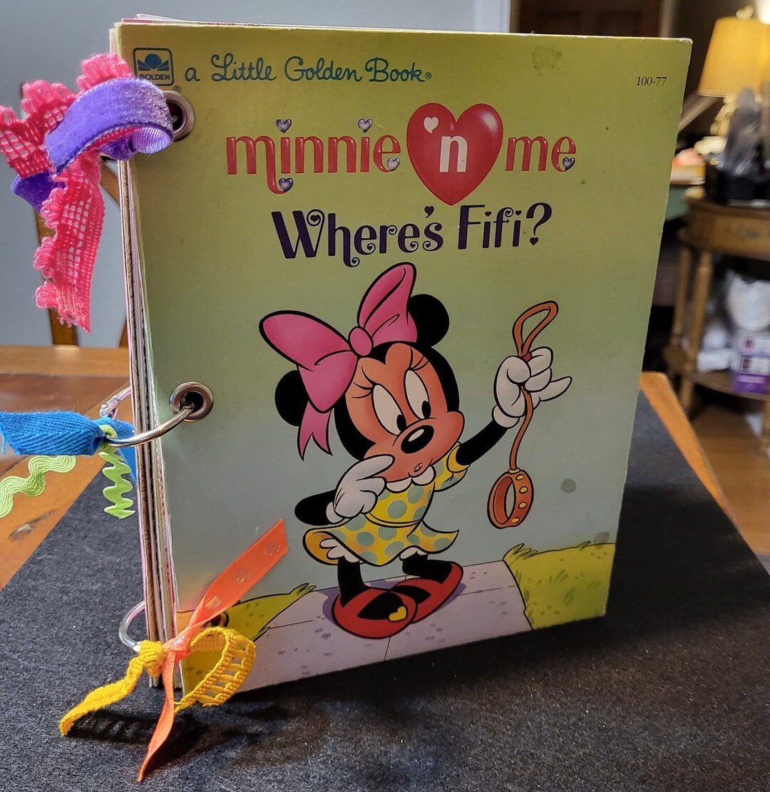 Little Golden Junk Journal Minnie Mouse where's Fifi - Etsy
