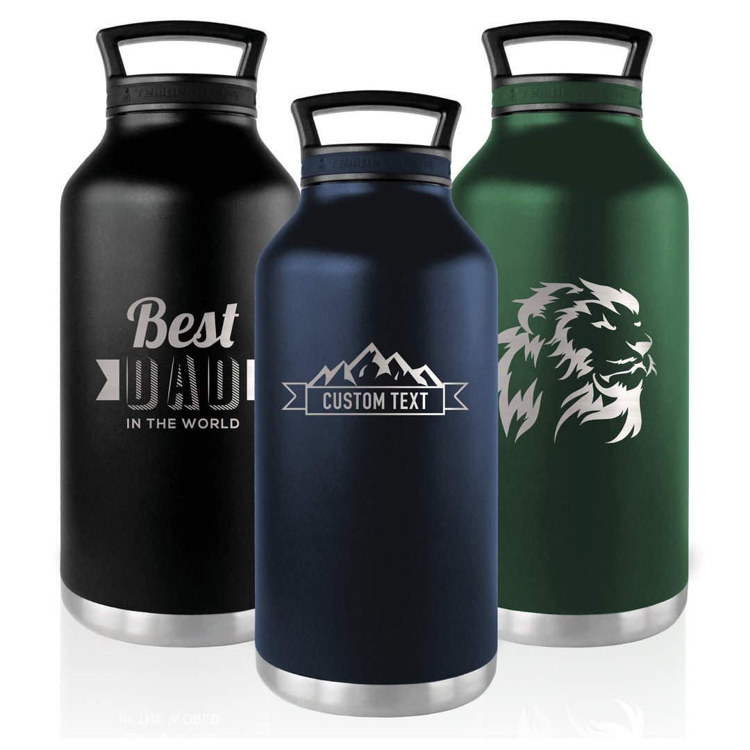 Personalized 64oz Vacuum Insulated Tempercraft Beer Growler | Custom ...
