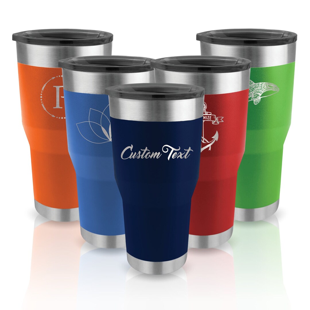 Personalized 30oz Vacuum Insulated Tempercraft Tumbler W/lid | Custom ...