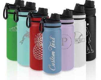 Personalized 22oz Vacuum Insulated Tempercraft Sport Bottle Custom ...