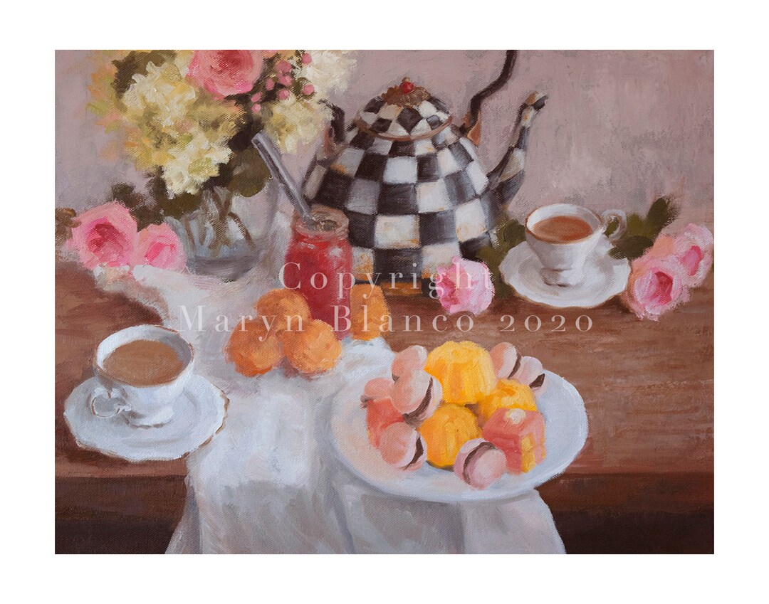 Afternoon Tea- Print of an Original Still Life Painting - Etsy