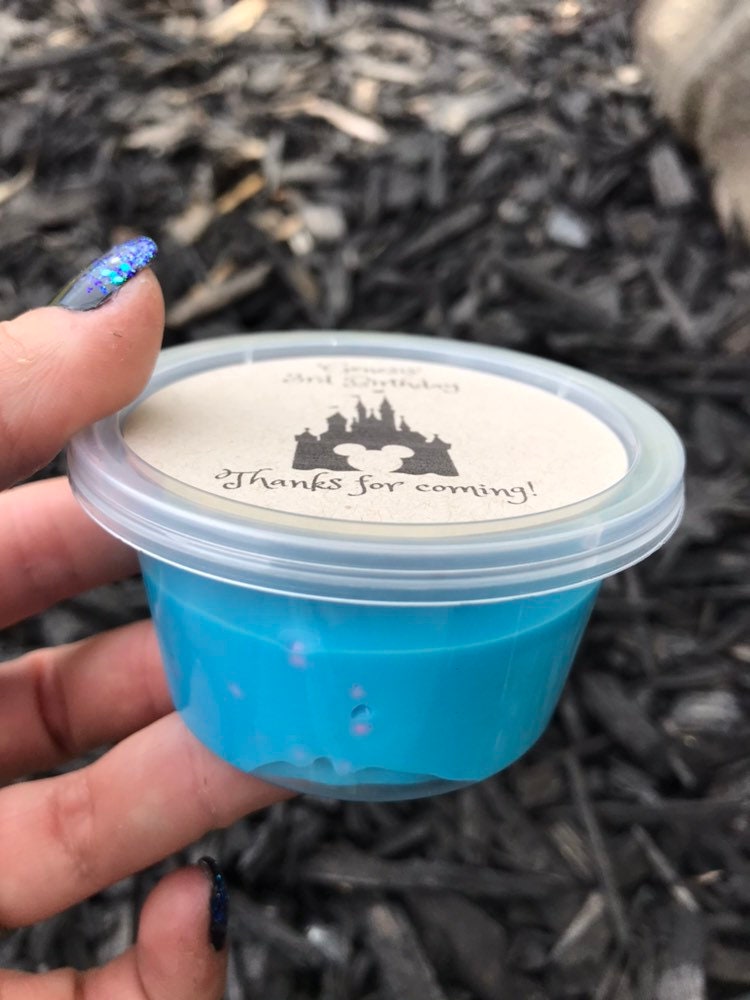 Disney Birthday // Disney Slime Favor // Disney Party Favor // | Etsy