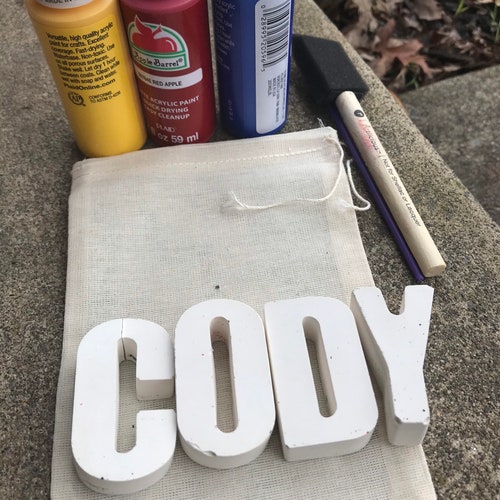 Paint Your Own Name Kit Painting Craft Kids Crafts Party - Etsy