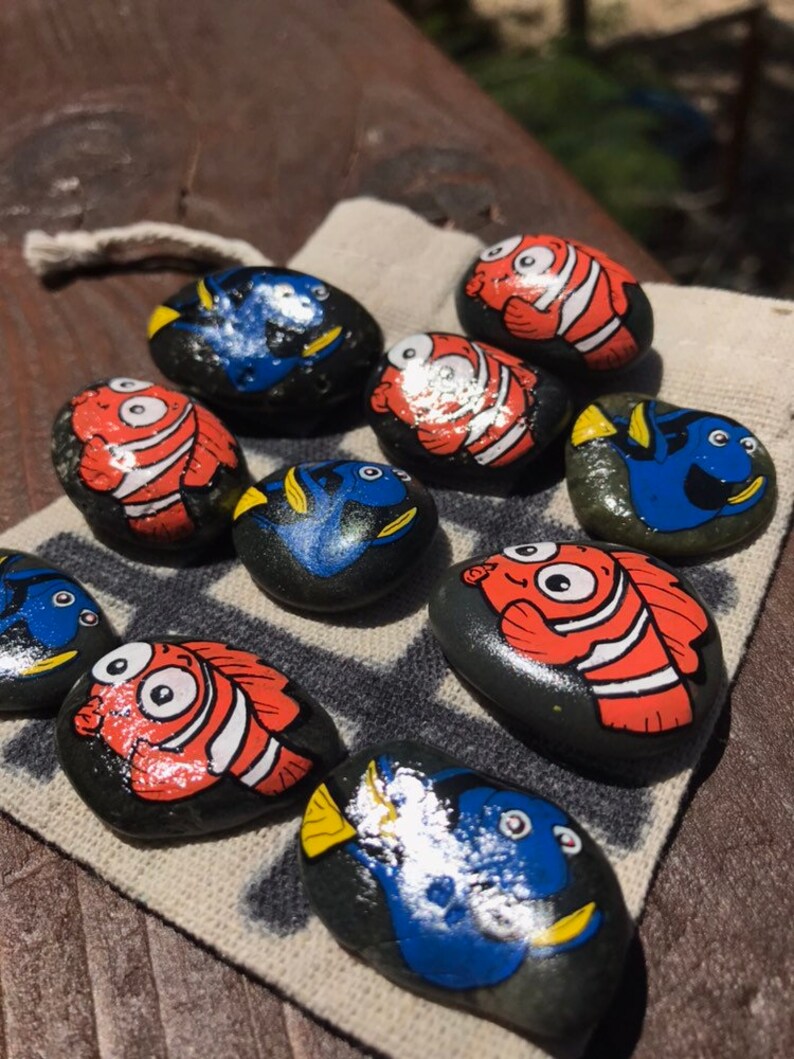Nemo Tic Tac Toe Game // Dori Tic Tac Toe // Finding Nemo Birthday Gift ...