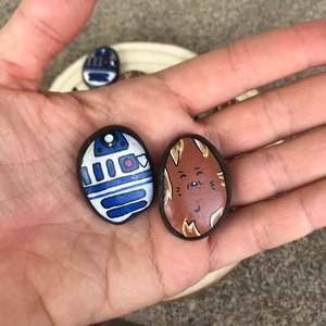 Star Wars Gift // Star Wars Tic Tac Toe // R2D2 and Chewbacca // Star ...