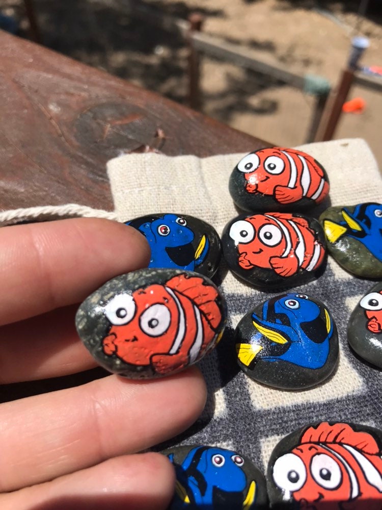 Nemo Tic Tac Toe Game // Dori Tic Tac Toe // Finding Nemo Birthday Gift ...