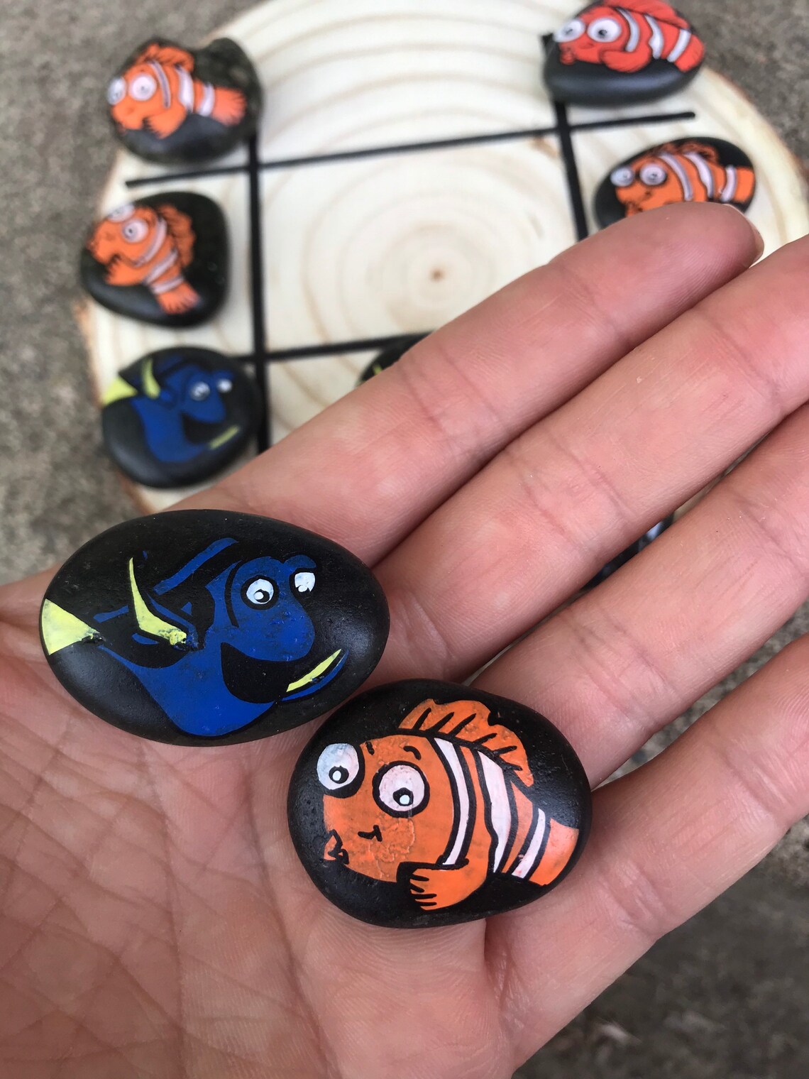 Nemo Tic Tac Toe // Tabletop Game // Disney Tic Tac Toe // | Etsy