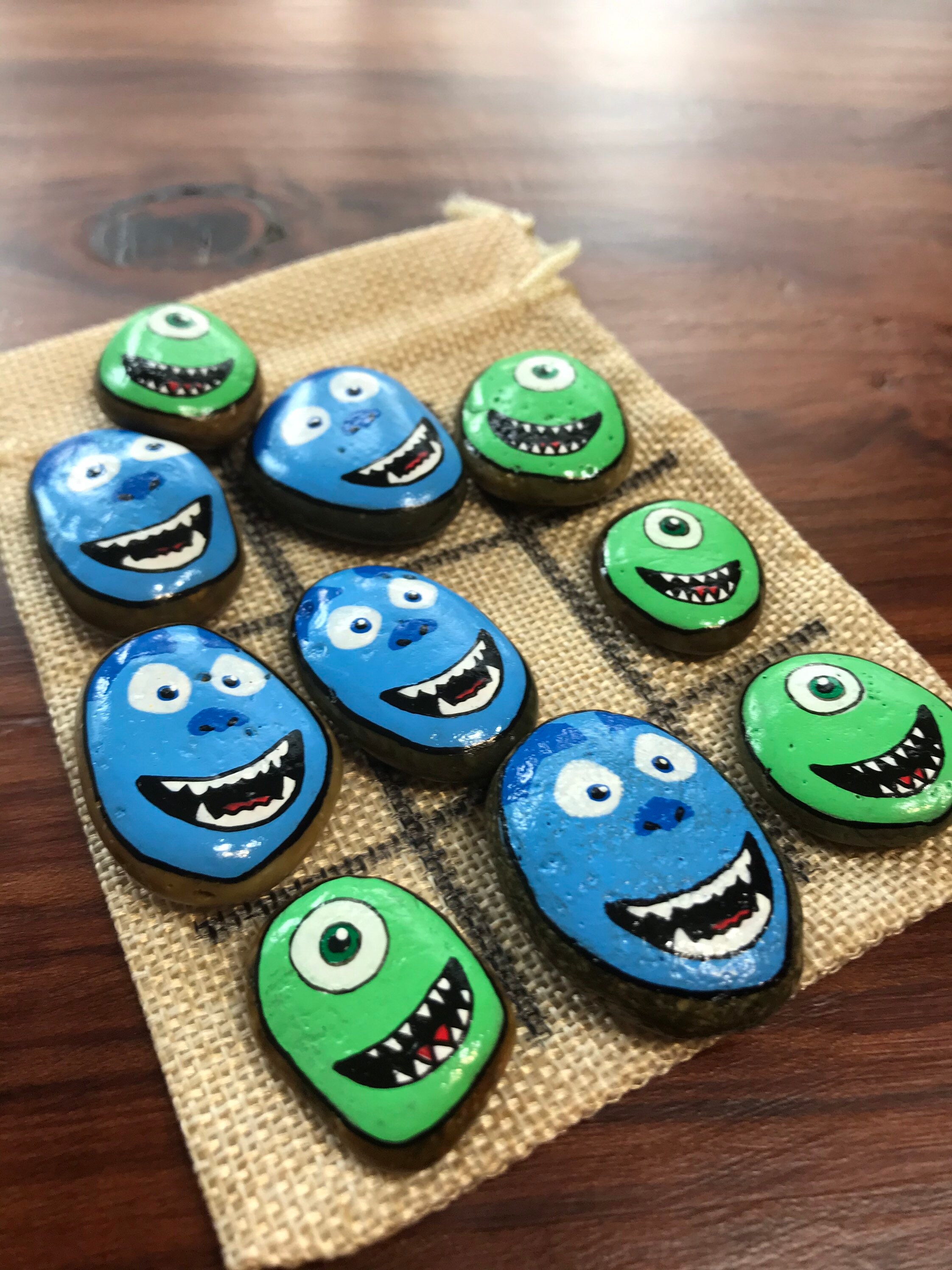 Monsters Inc Tic Tac Toe // Monsters Inc Party // Monsters Inc - Etsy