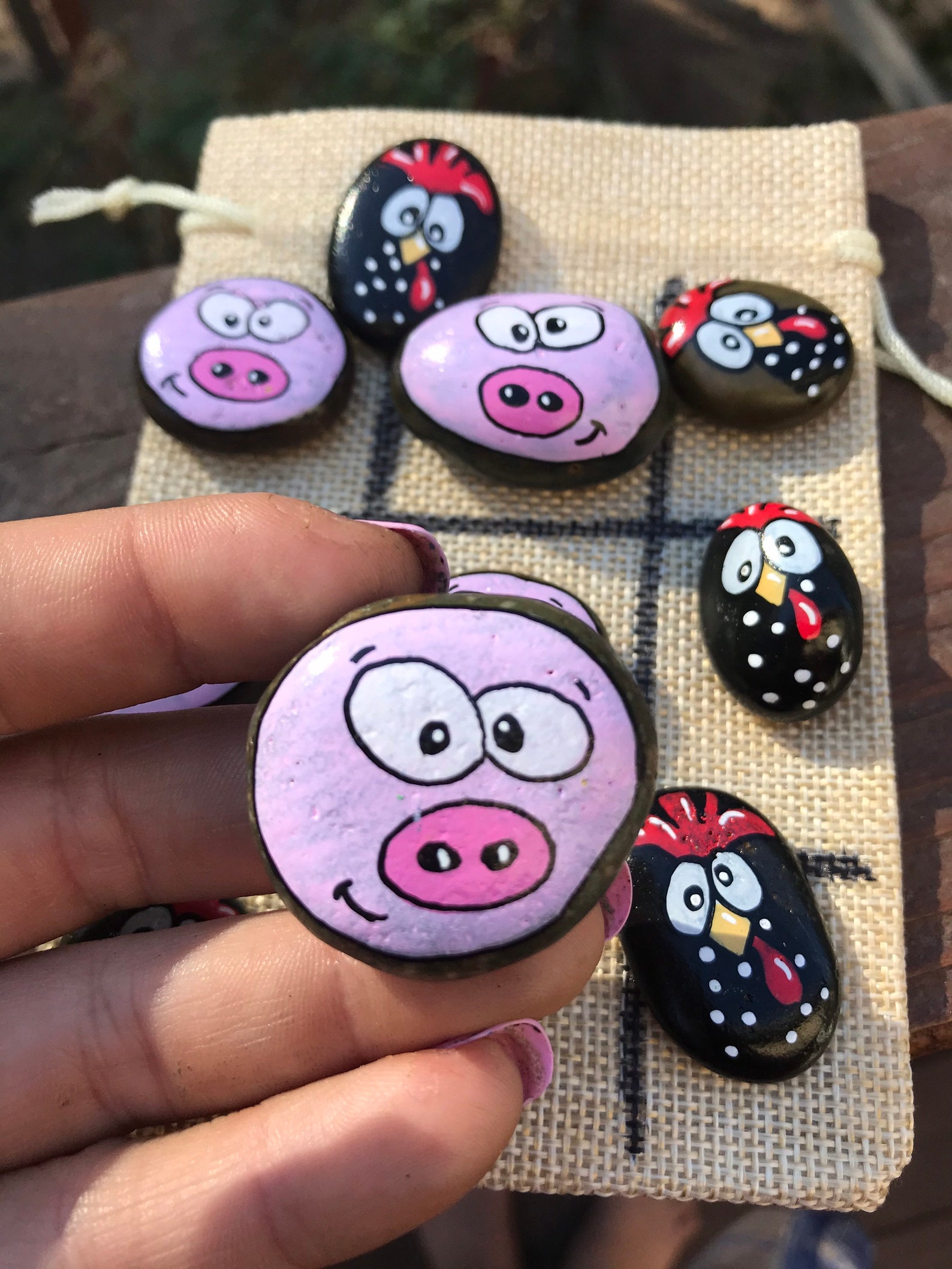 Farm Animal Tic Tac Toe // Farm Animal Game // Toddler Gift // Farm Tic ...