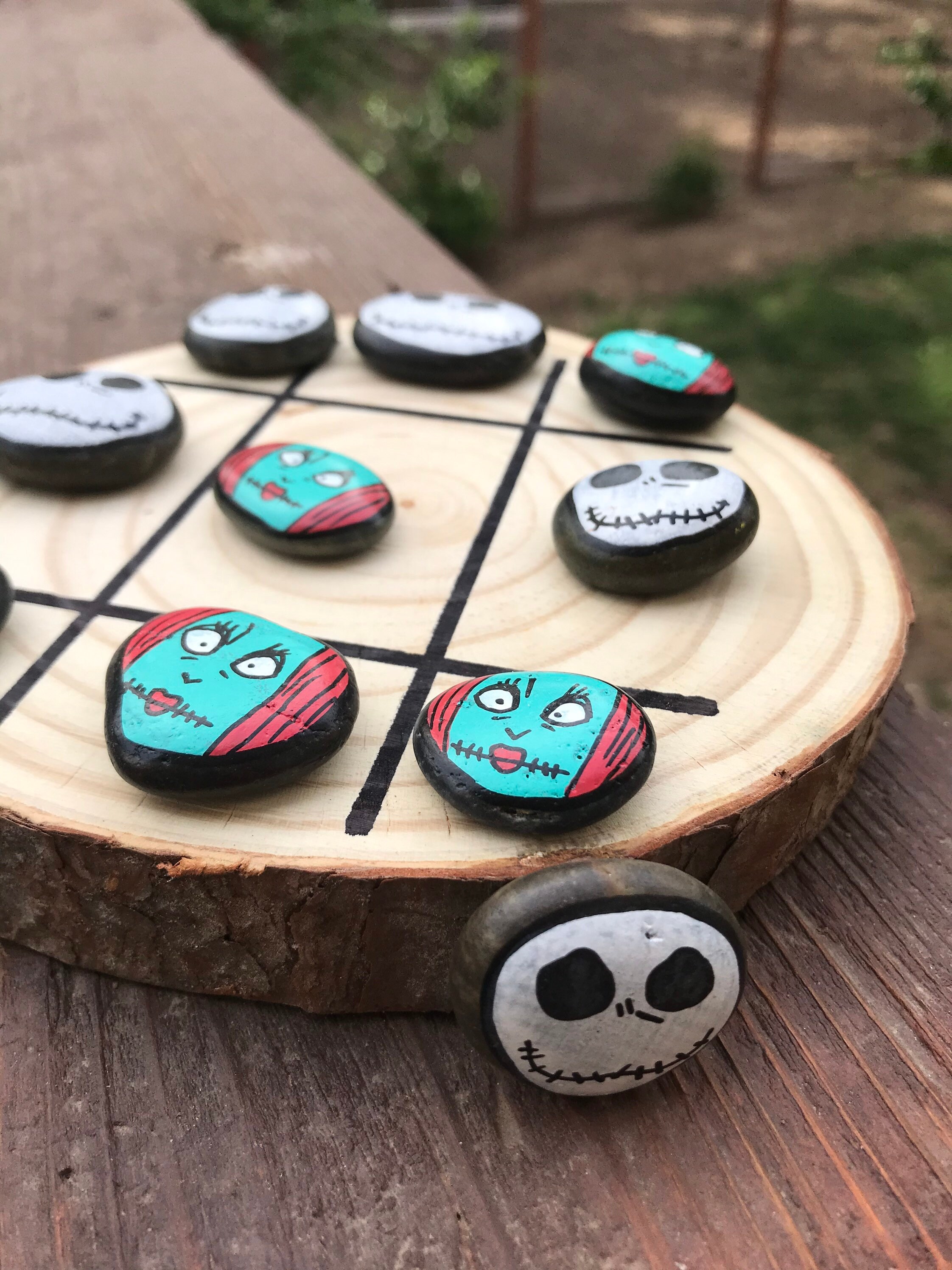 Nightmare Before Christmas Tic Tac Toe // Tabletop Game // Disney Tic ...