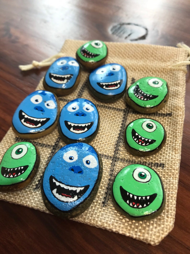 Monsters Inc Tic Tac Toe // Monsters Inc Party // Monsters Inc | Etsy