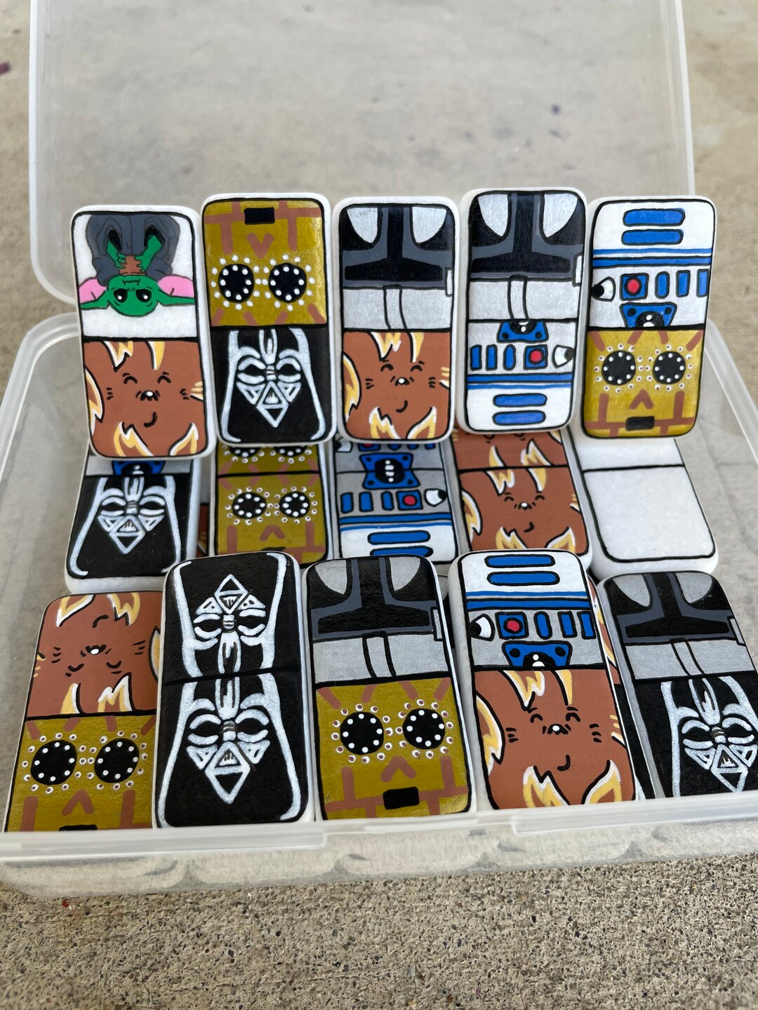 Star Wars Domino Set // Premium Domino Set // Star Wars Gift // Domino ...