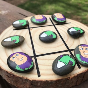 Toy Story Tic Tac Toe // Disney Tic Tac Toe // Tabletop Game // Rustic ...