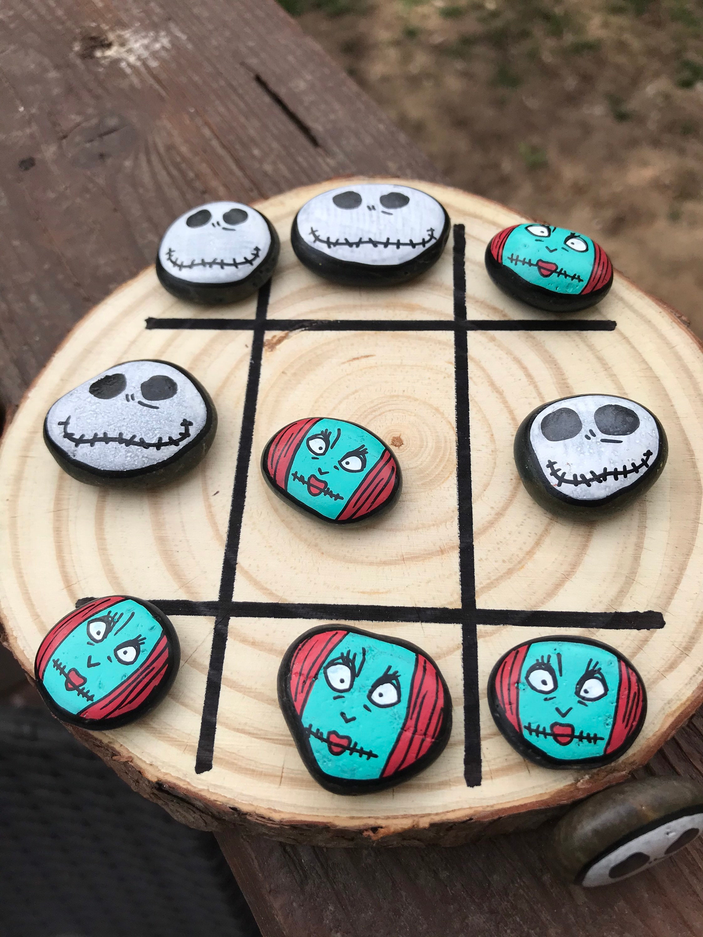 Nightmare Before Christmas Tic Tac Toe // Tabletop Game // Disney Tic ...