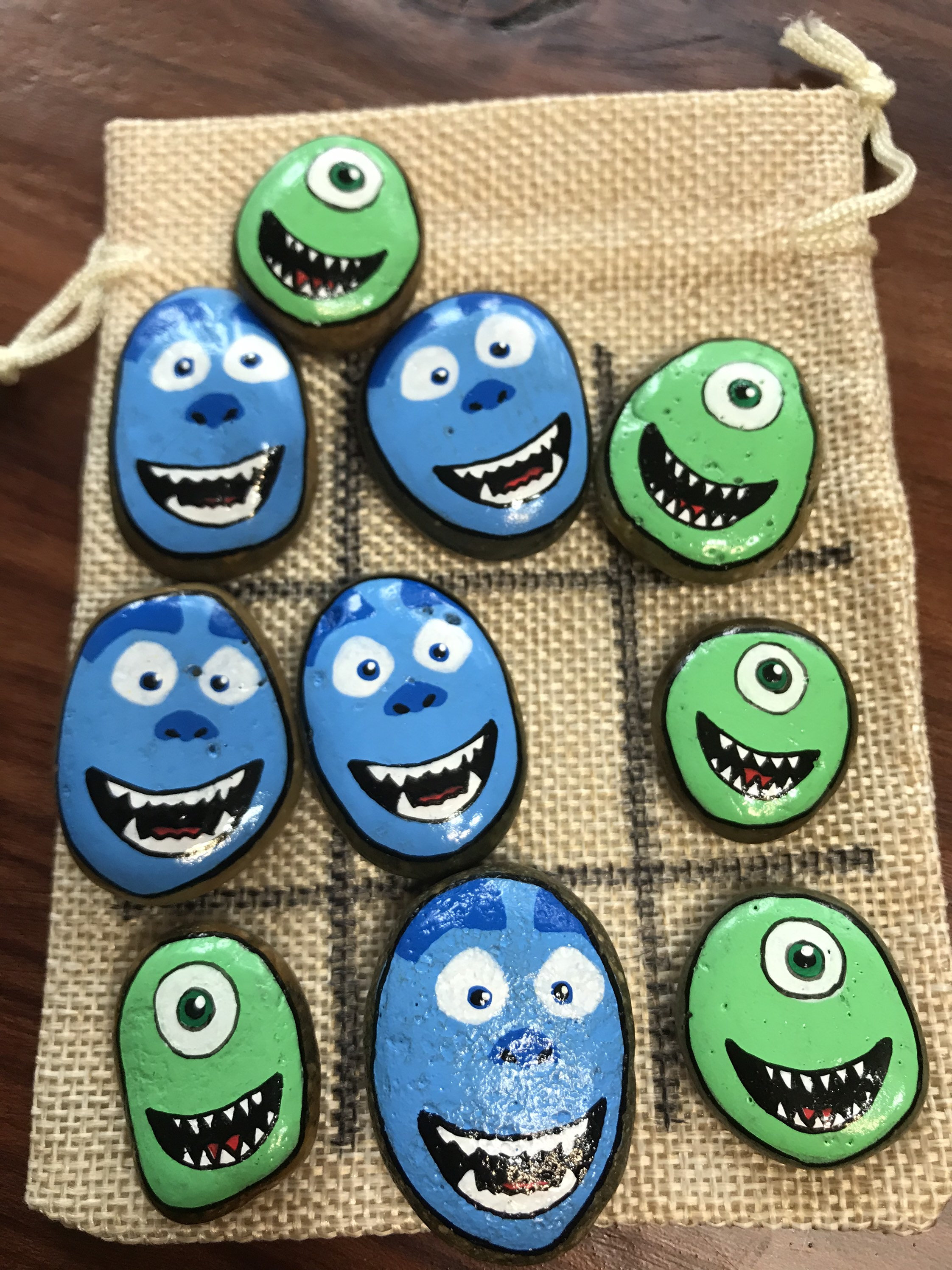 Monsters Inc Tic Tac Toe // Monsters Inc Party // Monsters Inc - Etsy
