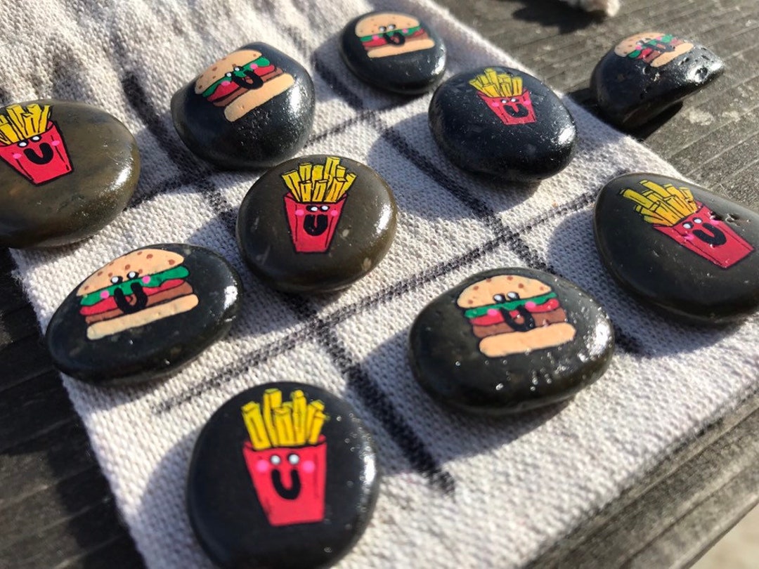 Burger and Fries Tic Tac Toe Game // Kids Fish Extender // Kids FE Gift ...