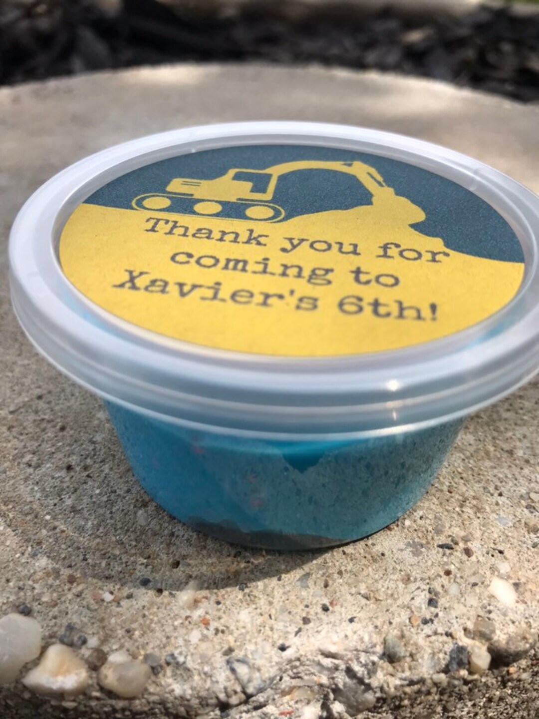 Kids Slime Favors // Slime Party // Slime Party Favors // Construction ...